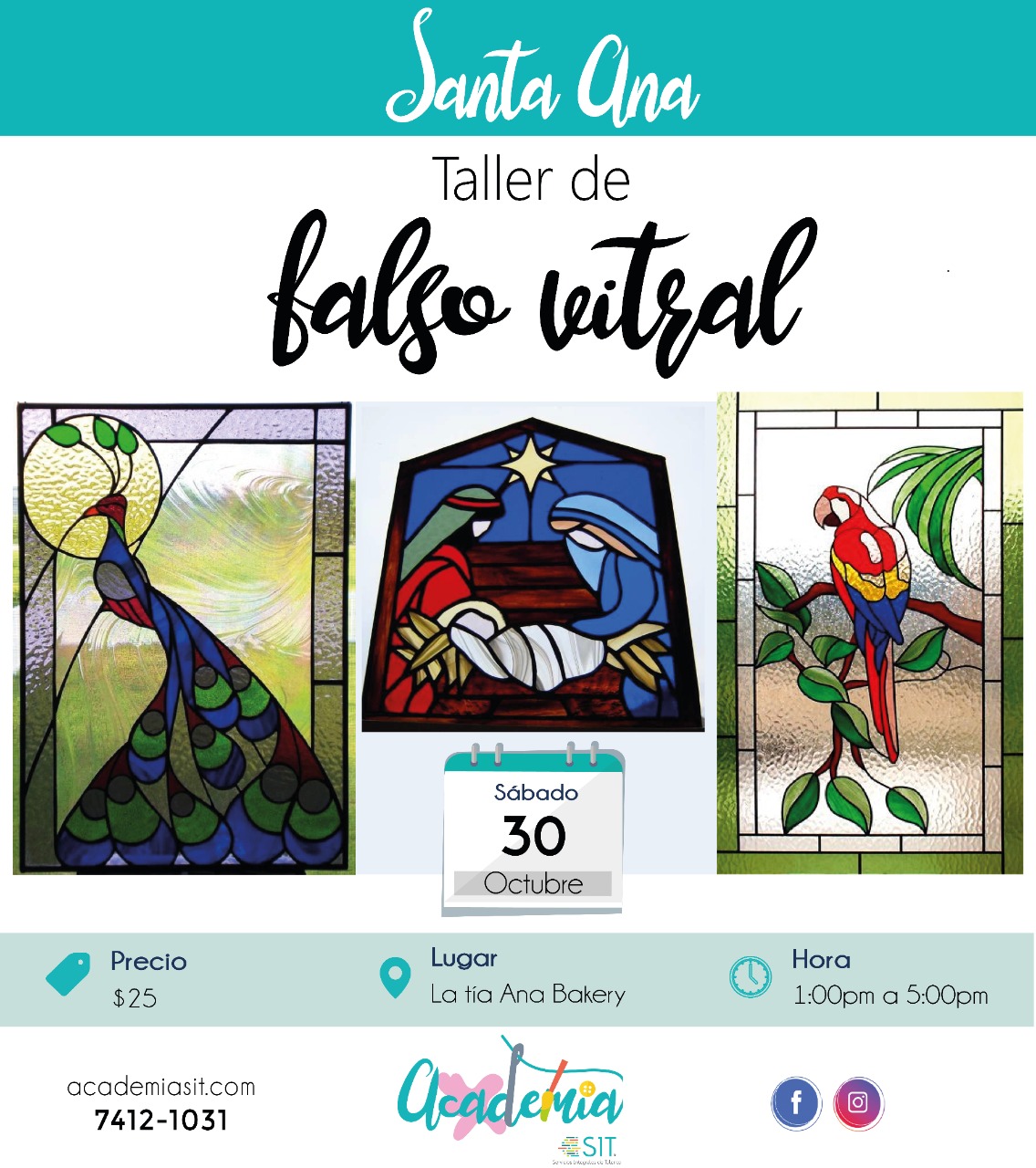 Taller de Falso Vitral - Santa Ana - AcademiSIT- Talleres de ...